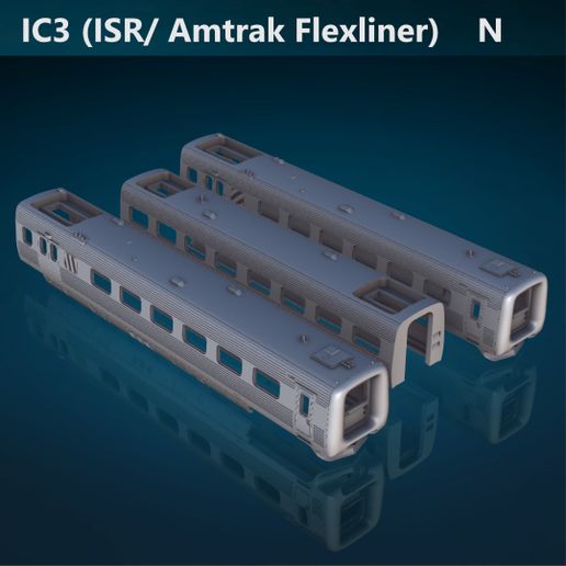 🇮🇱 IC3 (ISR/Amtrak) N・ STL File for 3D printing・Cults