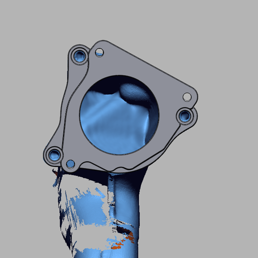 👽 Intake Manifold Flange 1 9TDI 3D print model・ STL File for ・Cults