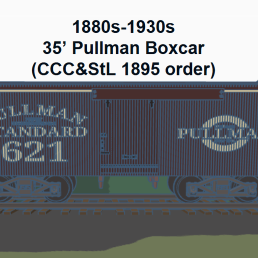 🎲 CCC&StL Pullman Boxcar (HO SCALE)・Free 3D File for ・Cults