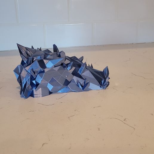 🐉 Articulated Dragon Display Stand - Crystal Design・ STL File for ・Cults