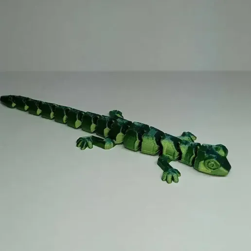 🦎 Flexi Lizard – Articulated 3D Printed Toy・ STL File for 3D printing・Cults