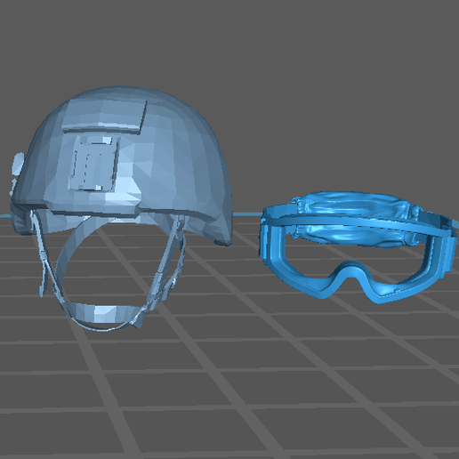 🪖 1/35 Russian 6b47 Modern Helmet with Goggles・ STL File for 3D ...
