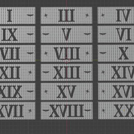 🎲 40K Legion Numerals Table Edge・Free STL File for 3D printing・Cults