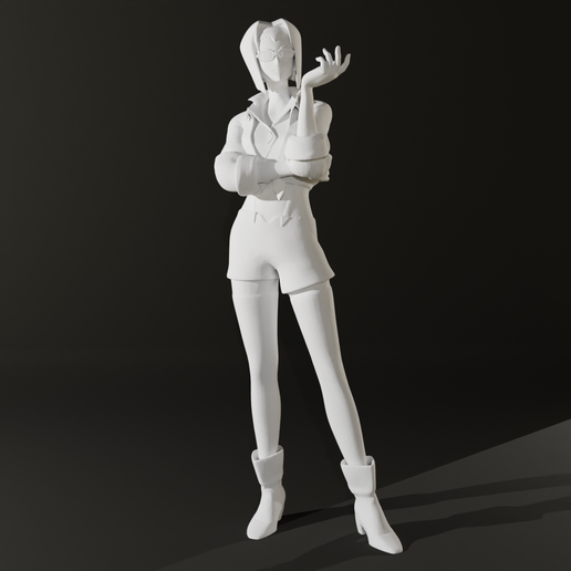 STL file Faye Valentine Inspired SKIN FORTNITE FIGURE ・3D printer model ...