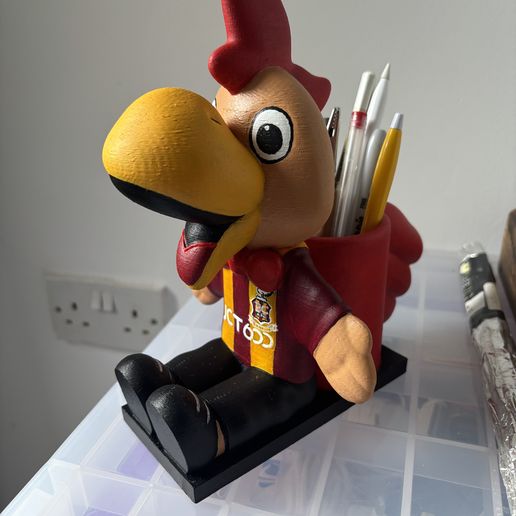 🏙️ Billy bantam, bradford city, portaplumas・Archivo OBJ para Impresión ...