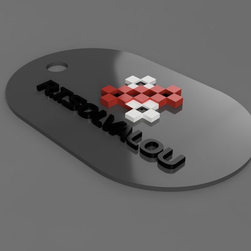 🗝️ Racing Team Solvalou Keychain (Ridge Racer Type 4)・ STL File for 3D ...