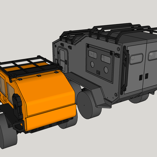 🚐 Trans Global Overland Trailer (TGO Trailer)・ STL File for 3D printing ...