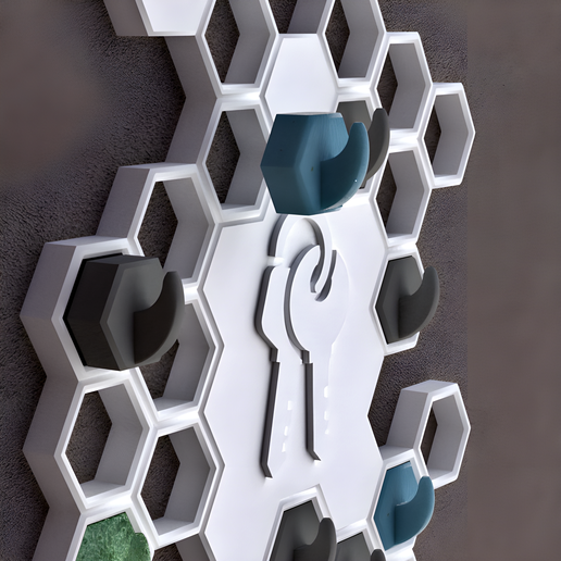 STL file Wall-mounted key holder 🔑 ・3D print model to download・Cults