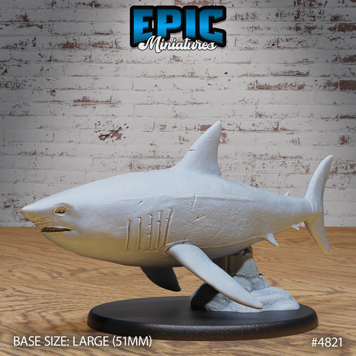 🦈 Great White Shark Set ‧ DnD Miniature ‧ Tabletop Miniatures ‧ Gaming ...