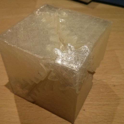 3D printing Screwless Cube Gears・Cults