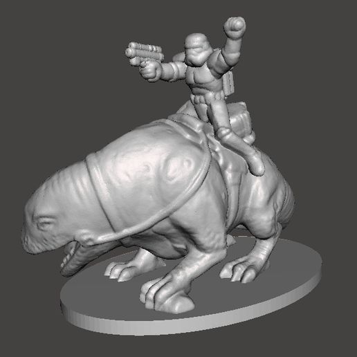 🫡 6MM SCALE SW SANDTROOPERS ON DEWBACK SET MINIATURE MODELS FOR SCIFI ...