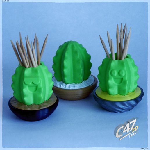 🌵 Little Cactus Set・ STL File for 3D printing・Cults