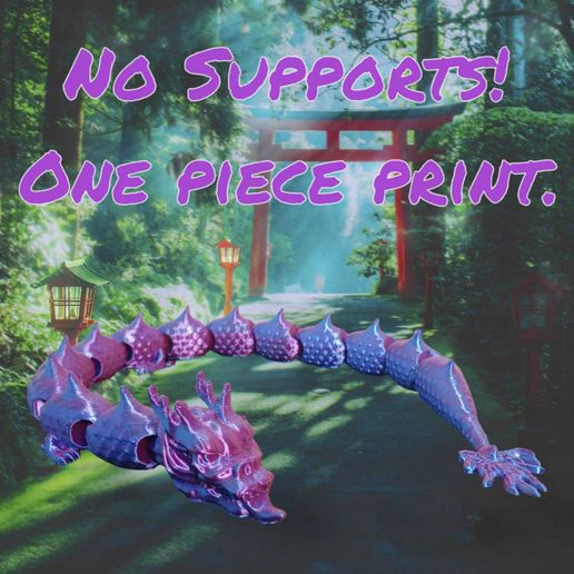 Файл STL Articulated Dragon Flexi | Traditional Chinese Dragon | One ...
