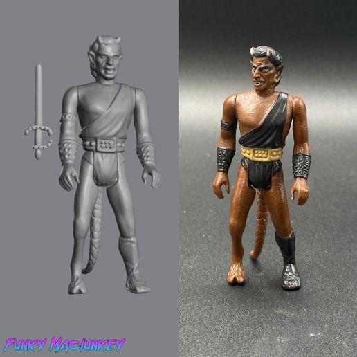 🦸 VINTAGE MATTEL CLASH OF THE TITANS CALIBOS ACTION FIGURE・ STL File ...