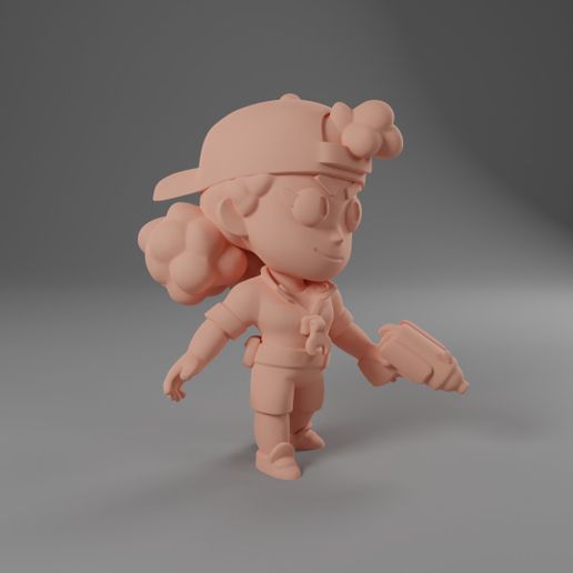 🌃 Meg - Brawl Stars・ STL File for ・Cults
