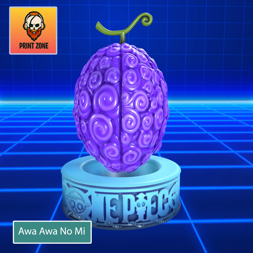 😈 Awa Awa No Mi _ Kalifa (DEVIL FRUIT OF ONE PIECE) .STL FILE・ STL File ...