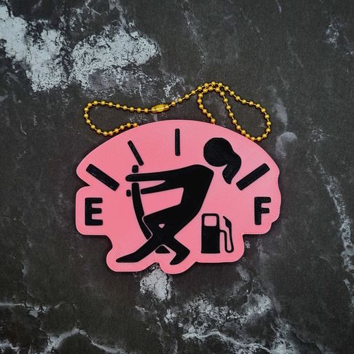 Fichier STL No Gas Charm (fille) - JCreateNZ 🛞 ・Modèle pour imprimante 3D à télécharger・Cults