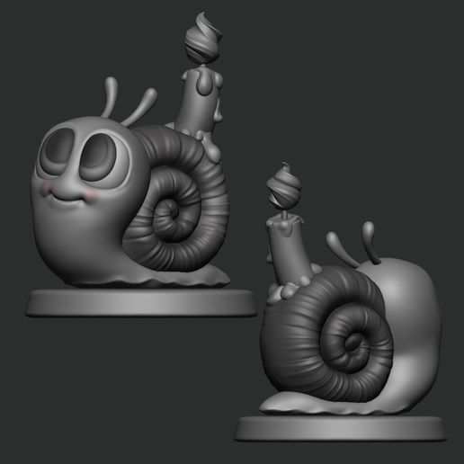 🐌 Cute snail for 3D printing・Бесплатный бесплатно STL для 3D-печать・Cults