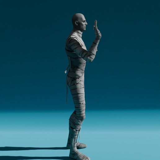 👻 The Mummy Low Poly・ STL File for 3D printing・Cults