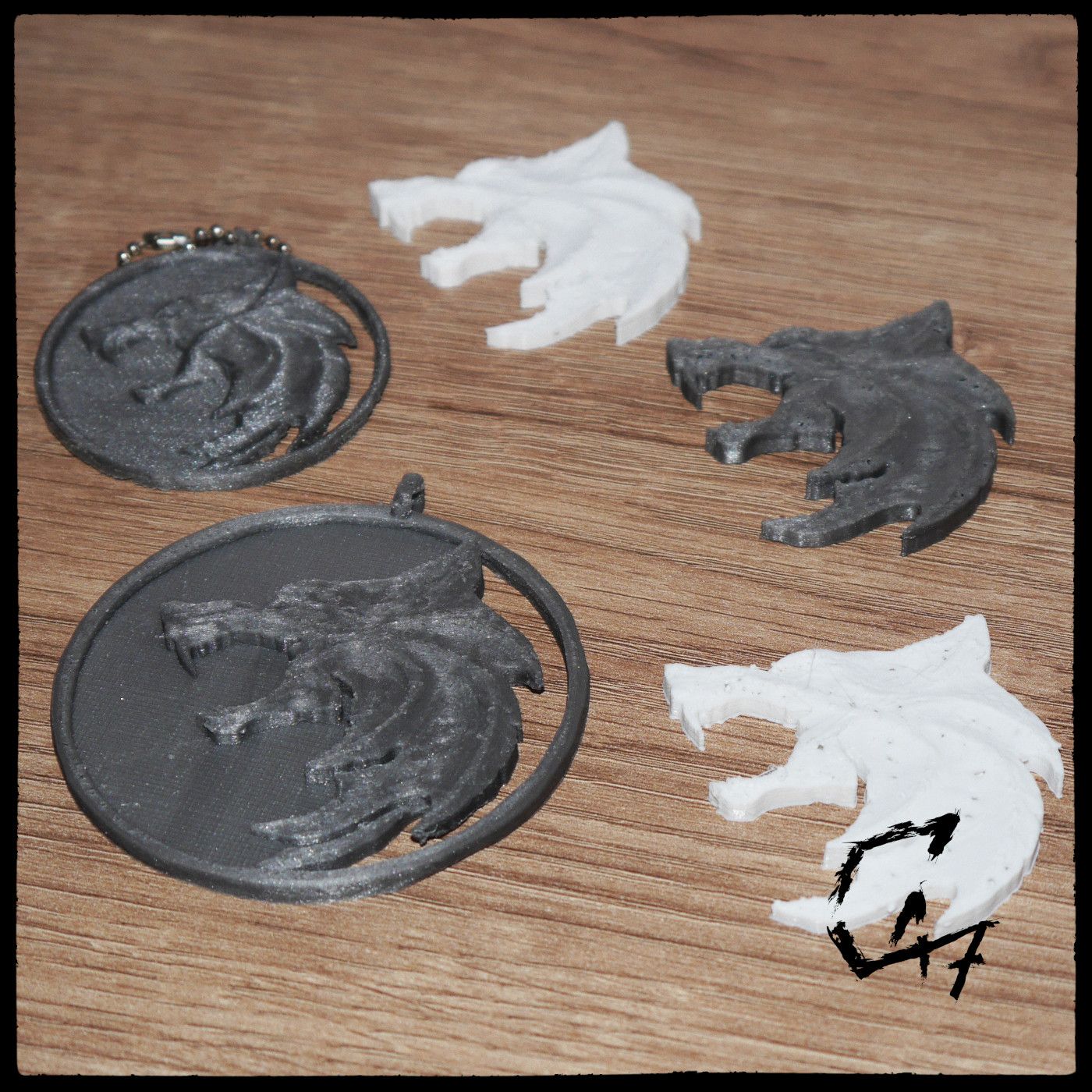 Télécharger le fichier STL gratuit Médaillon du loup du sorcier • Objet pour impression 3D • Cults