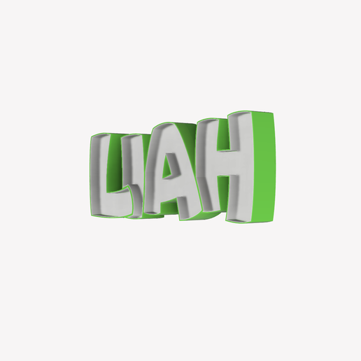 🚩 First name LED LIAH・ STL File for 3D printing・Cults