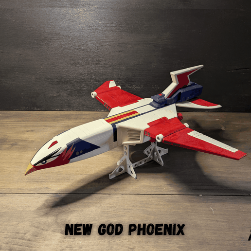 🆕 Gatchaman NEW GOD PHOENIX starship・ STL File for 3D printing・Cults