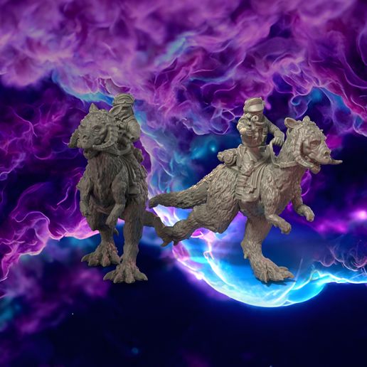 🎲 TaunTaun Riders・ STL File for 3D printing・Cults