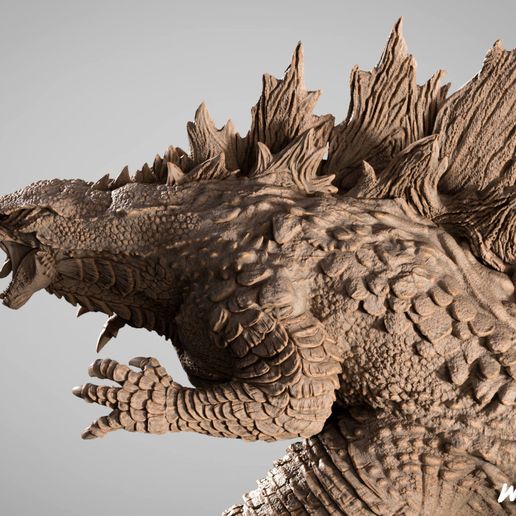 🎬 WICKED MOVIES GODZILLA SCULPTURE: TESTED AND READY FOR 3D PRINTING ...