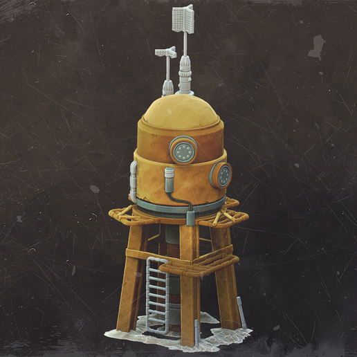 🚰 Mos Jemra Water Tower・ 3D File for 3D printing・Cults