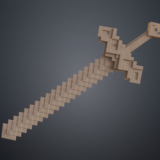 🎬 Minecraft Movie Sword・ 3D File for 3D printing・Cults