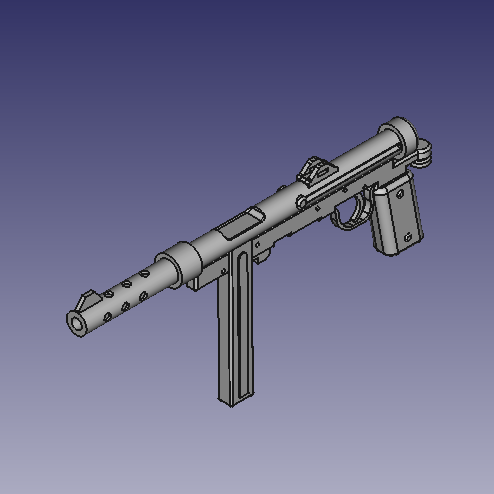 🔫 M45 SUBMACHINE GUN PROP DIORAMA CONCEPT PROTOTYPE・ STL File for 3D ...