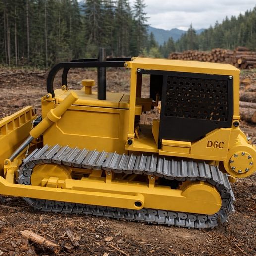 📦 Forestry Package for old d6 dozer (Screens and winch only)・ STL File ...