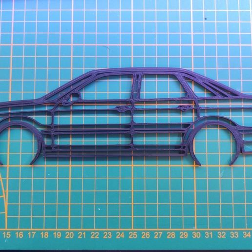 STL file Audi 80 B4 competition 2D wall art 🚗 ・3D printing model to ...