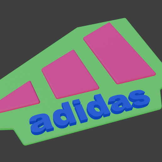 Free STL file logo adidas ⚽ ・3D printable design to download・Cults