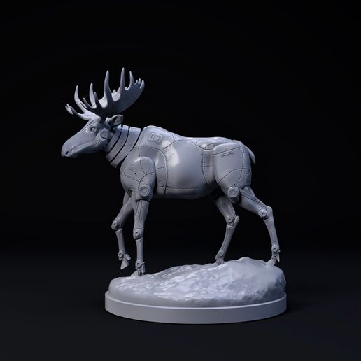 🤖 Moose mecha robot 32mm scale pre-supported animal・ 3D File for 3D ...