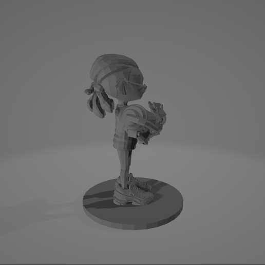 STL file Splatoon 3 Inkling Boy (Cornrows) with Splattershot Pro ...