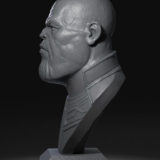 STL file Thanos Portrait 🦸 (OBJ)・Template to download and 3D print・Cults