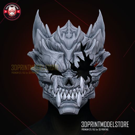 👹 Kaiju No 8 Mask Movable Jaw Broken - Hibino Kafka Cosplay Monster 8 ...