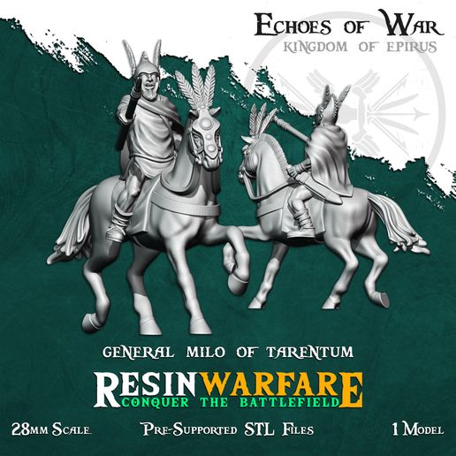 🎲 Echoes of War - Kingdom of Epirus・ 3D File for 3D printing・Cults