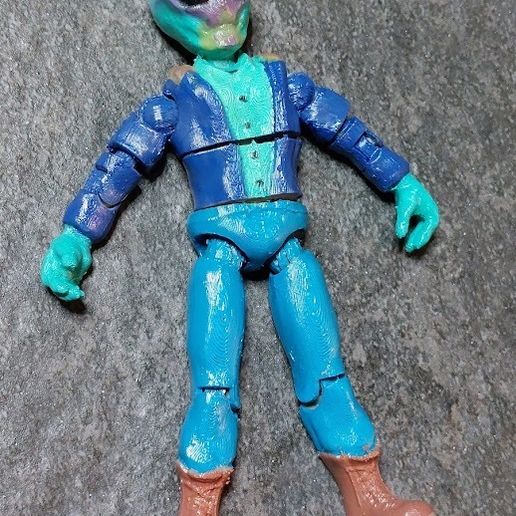 👽 Harry Vanderspeigle - Resident Alien Action Figure・ STL File for 3D ...