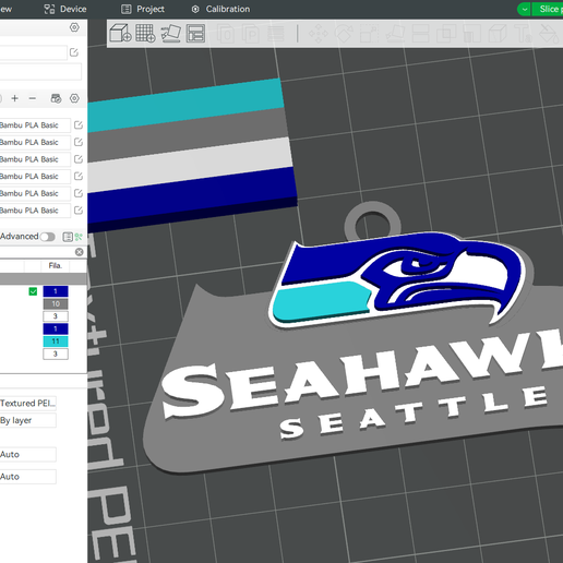 🛡️ NFL Seattle Seahawks Keychan Shield Printable and Renderable・ 3D ...