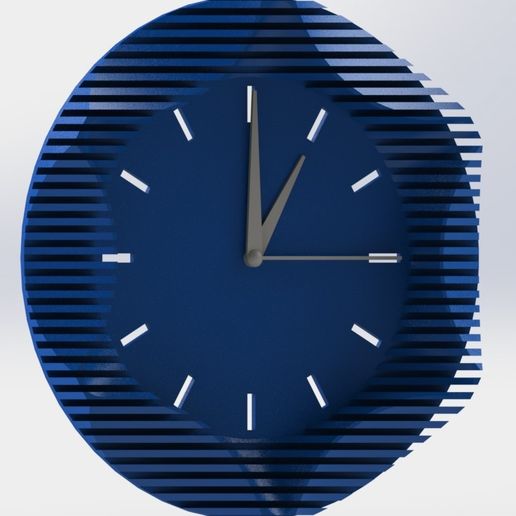 STL file Parametric Wall Clock 4 🕰️ ・Model to download and 3D print・Cults