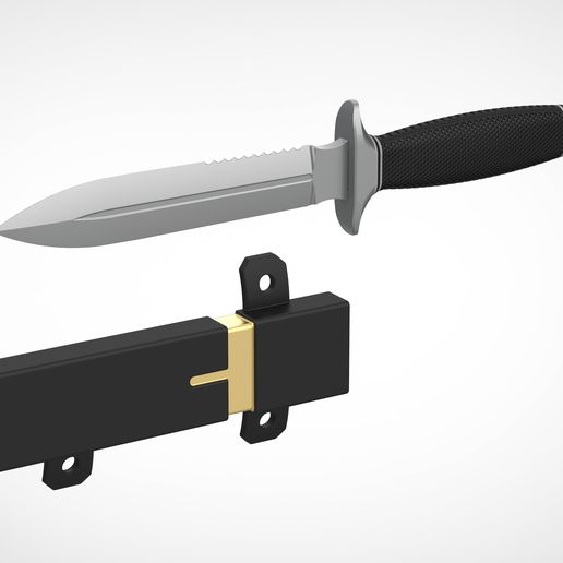 STL file Dagger and Scabbard from the Deadpool and Wolverine 2024 🗡️ ...
