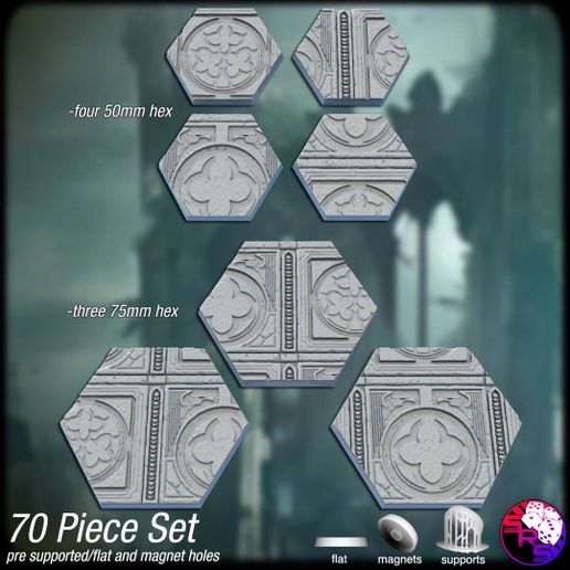 ⛪ Dark Gothic Bases (Expansion)・ 3D File for 3D printing・Cults