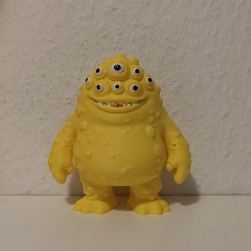 👹 Yellow Glubschi multi-eyed monster friend・ 3MF File for 3D printing・Cults