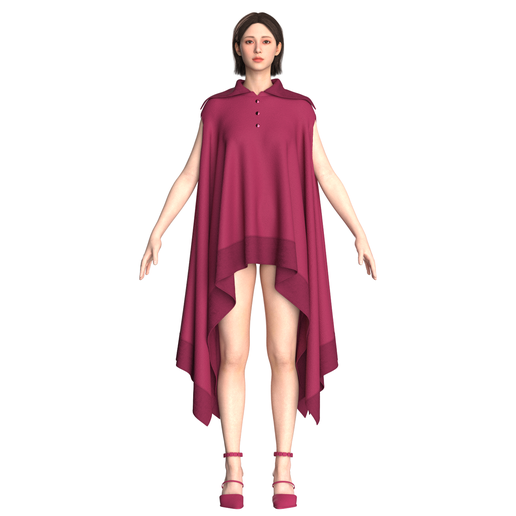 👗 Vestido Cope para raparigas V11 | Marvelous / Clo3d / obj / fbx ...