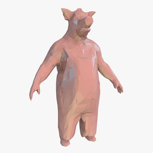 STL file Pig low poly 🐖 ・3D print design to download・Cults