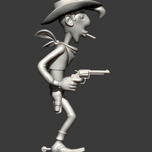 🤠 lucky luke 3D print model・ STL File for ・Cults