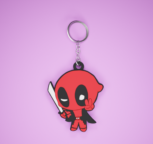 STL file deadpool key chain 🔑 ・3D printer design to download・Cults