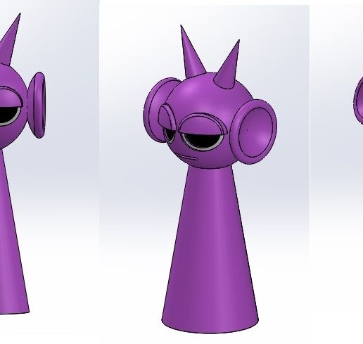 🦸 Sprunki Durple・ STL File for 3D printing・Cults